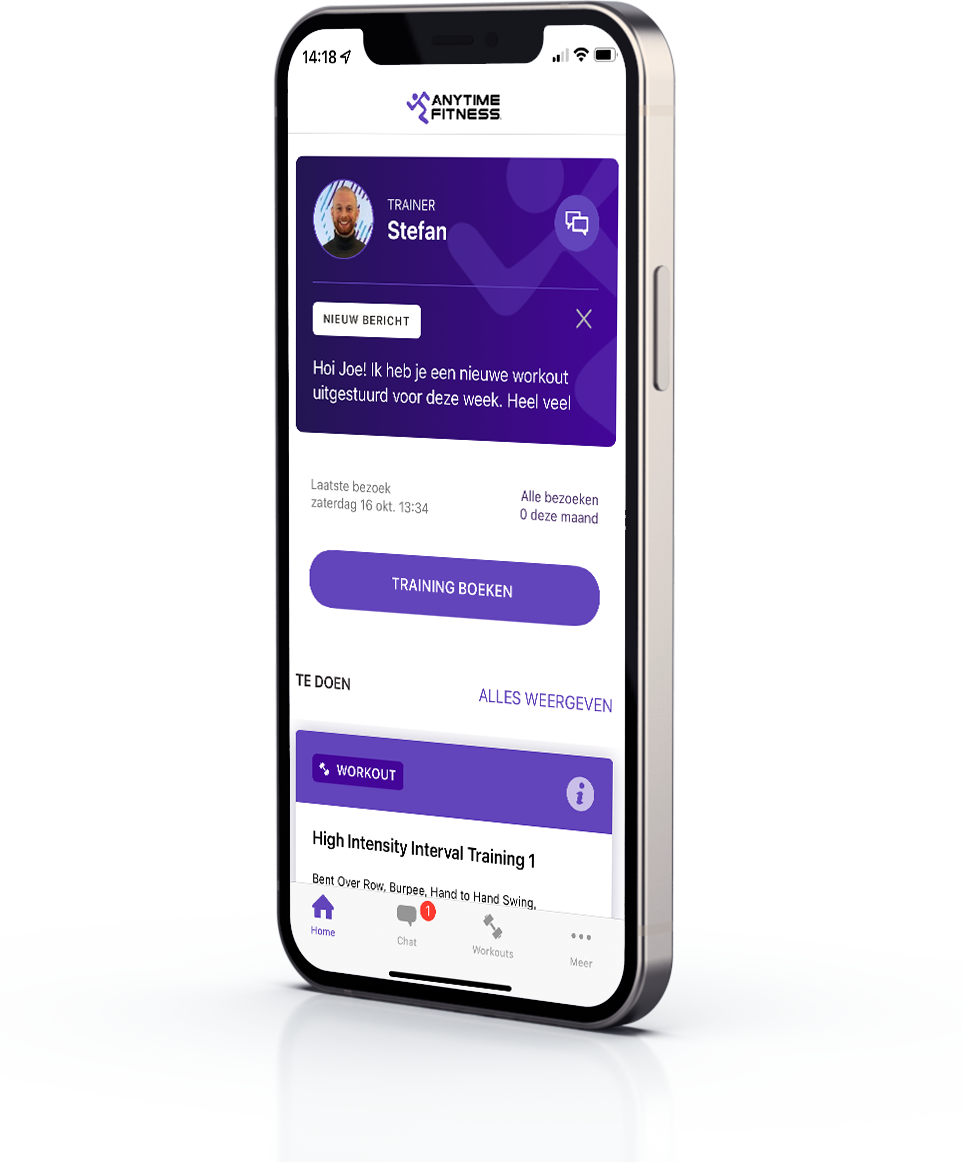 De Anytime Fitness app! - Anytime Fitness